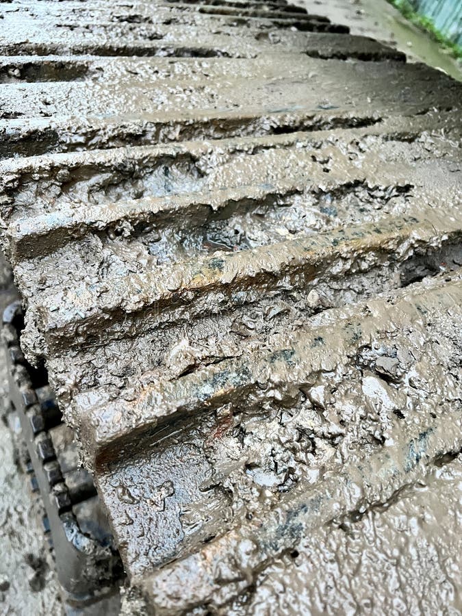 Tank Tracks In Mud