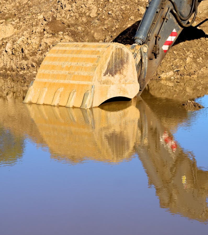 Muddy work stock image. Image of earthmoving, equipment - 32421765