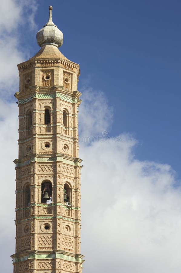 Mudejar tower stock image. Image of copyspace, decorated - 11268619