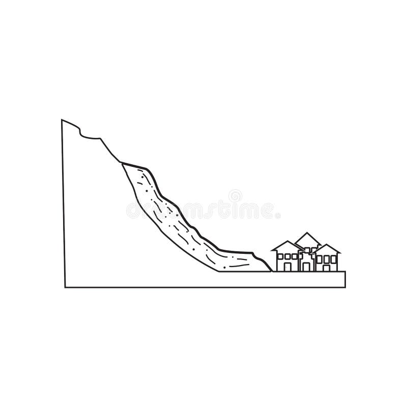Mudflow Disaster Icon. Elements of Natural Disasters Icon. Premium ...