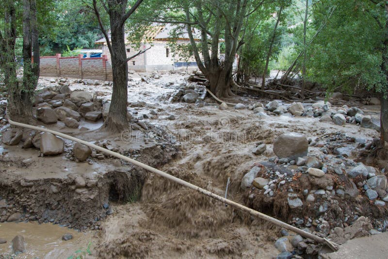 Mudflow stock photo. Image of nature, natural, landscapes - 57052778