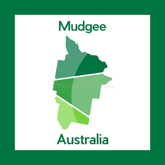 Mudgee City Map Modern Creative Logo Stock Vector - Illustration of ...