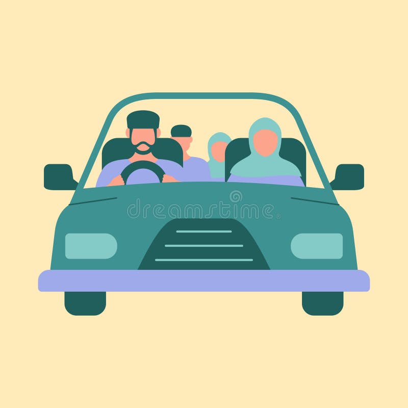 Mudik Lebaran Fitr Illustration Vector Design Stock Vector ...