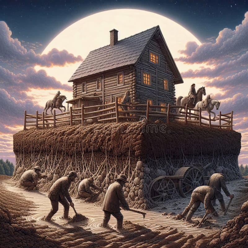 Mudsill a Foundation or Base for a Building, Often Made of Mudo Stock ...