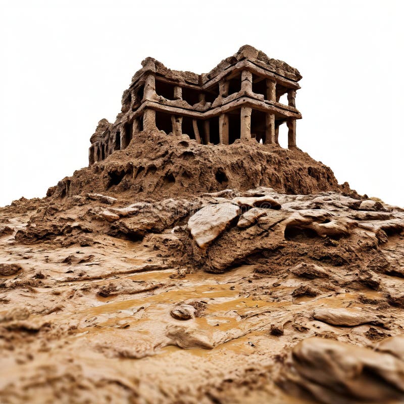 Mudsill a Foundation or Base for a Building Often Made of Mud R Stock ...