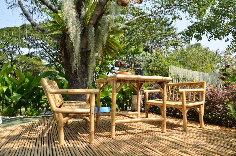 Muebles de bambú imagen de archivo. Imagen de butaca - 36423701