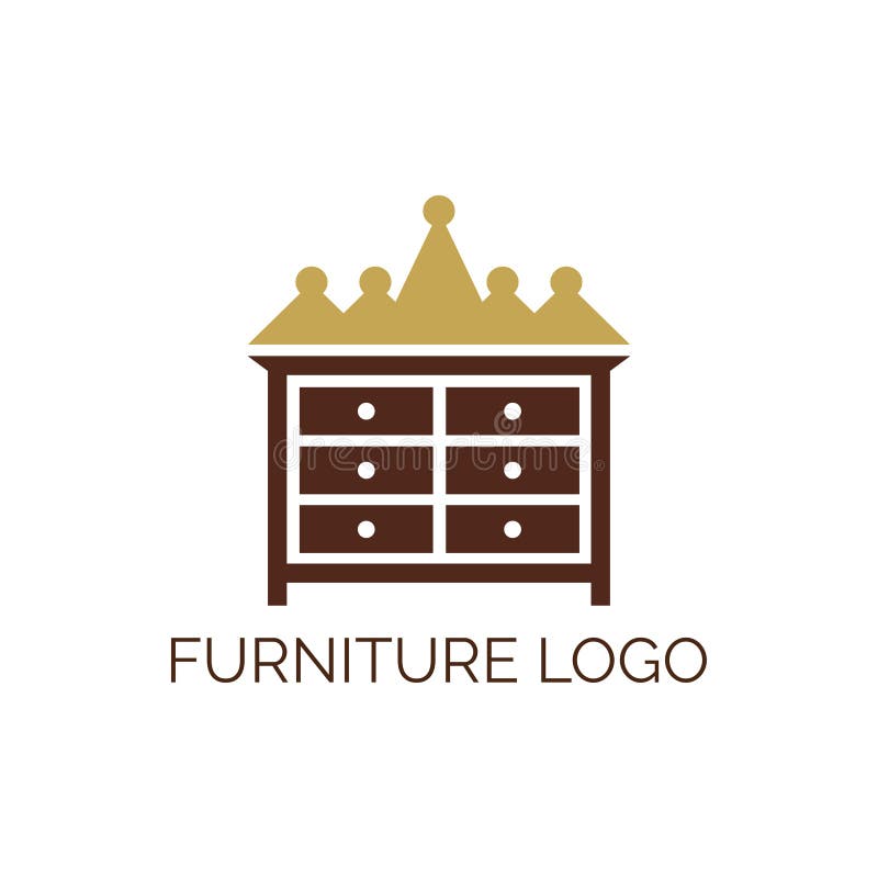 Muebles Logo Vector Art Logo Template Y Ejemplo Ilustración del Vector ...