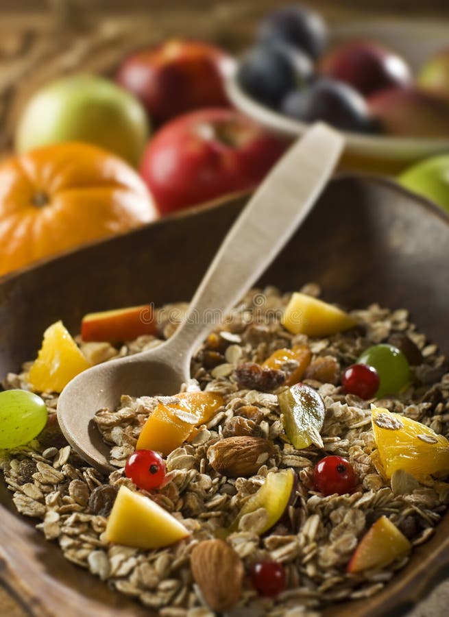 Muesli stock photo. Image of tasty, bread, healthy, eating - 23965590