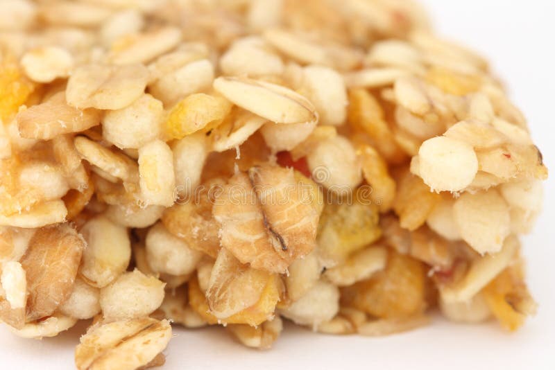 Muesli bar close up stock photo. Image of bite, corns - 11948818