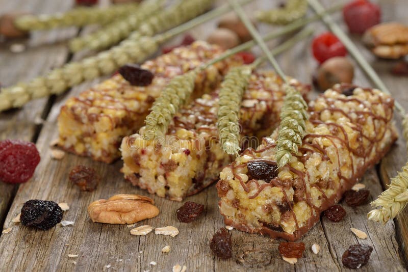 Muesli bars stock image. Image of wheat, granola, gastronomy - 66445941
