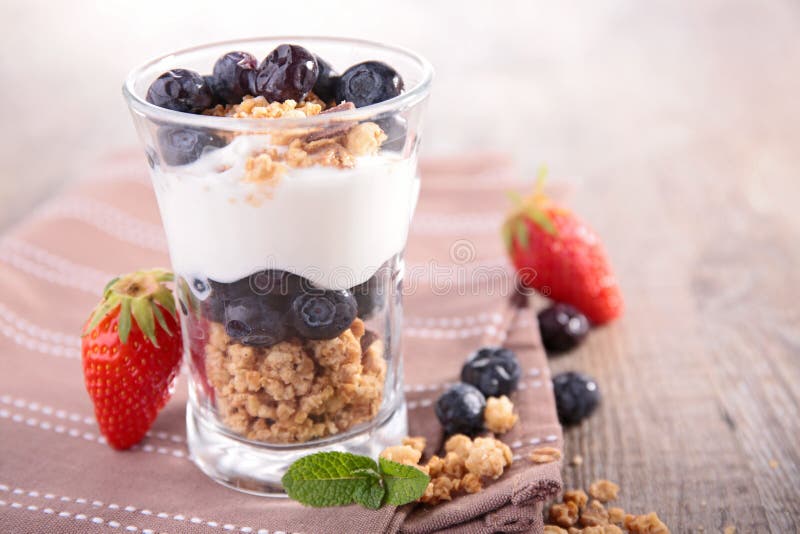 Muesli with blueberry stock image. Image of cereal, healthy - 40553793