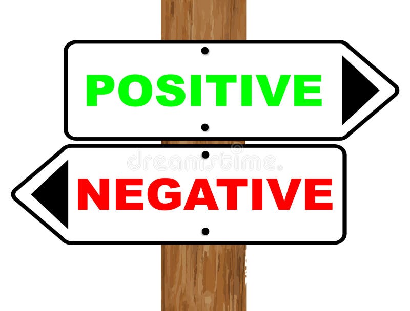 Muestra Aislada Negativa Positiva De La Flecha Ilustración del Vector ...