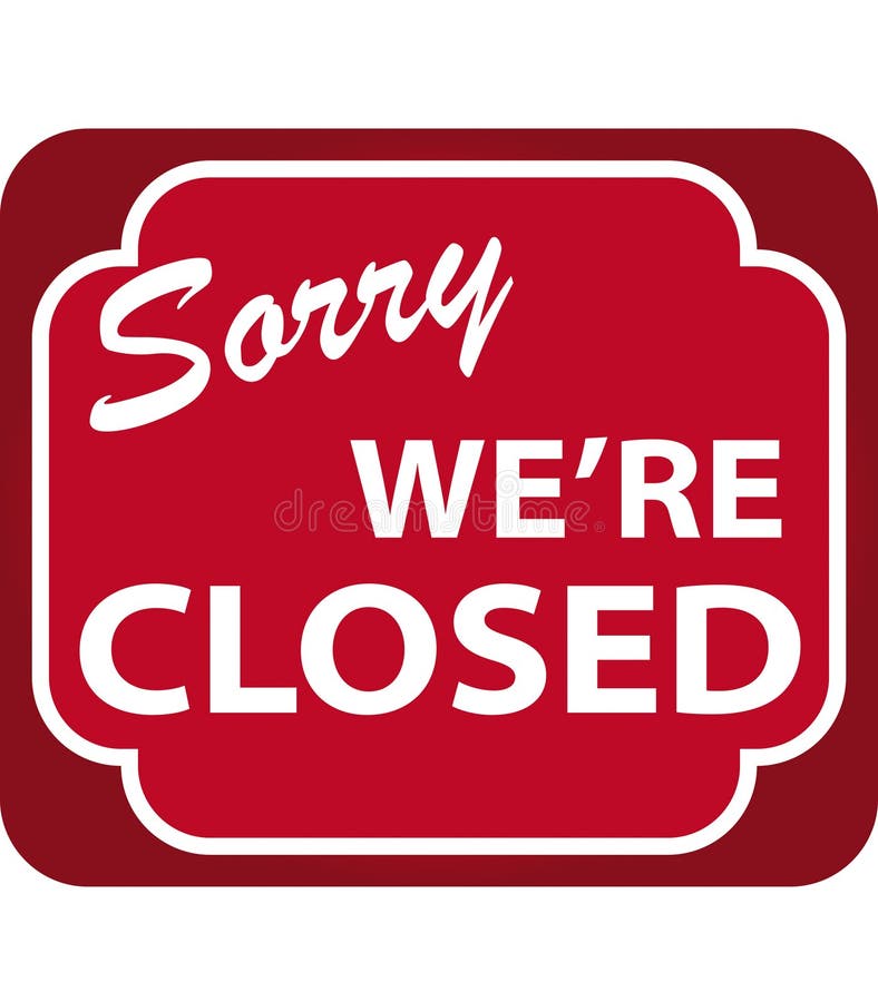 Muestra cerrada (vector) ilustración del vector. Ilustración de venido ...