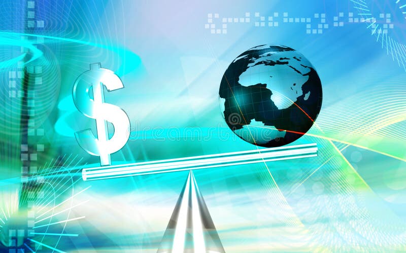 Muestra De Dólar Balanceada Stock de ilustración - Ilustración de ...