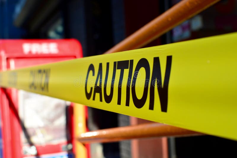 Cinta de la precaución imagen de archivo. Imagen de precaución - 64374133