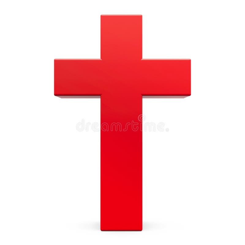 Muestra de la Cruz Roja stock de ilustración. Ilustración de crucifijo ...