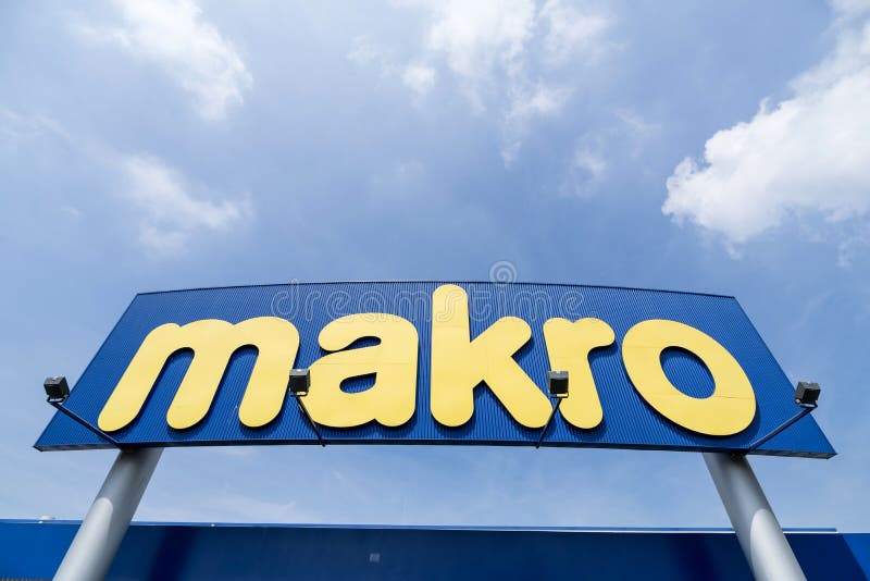 Logo De Makro Cash&carry Supermercado Mayorista Foto editorial - Imagen ...