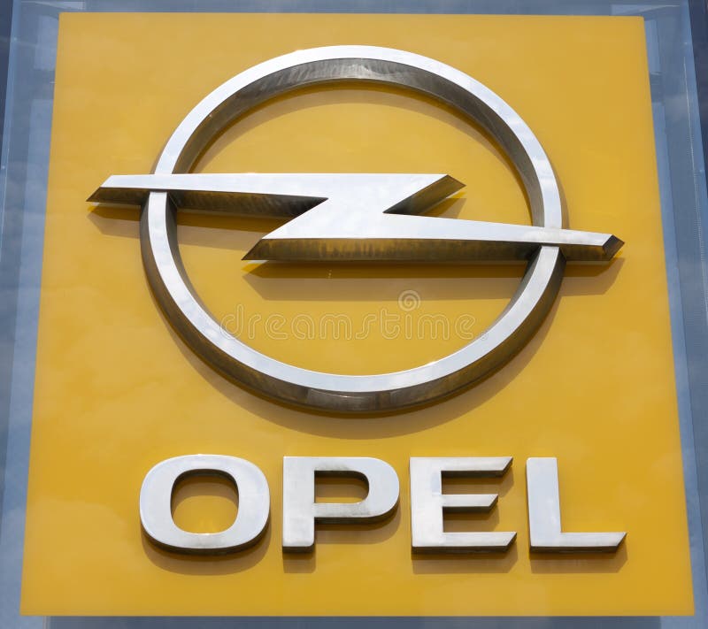 Signo y logotipo de Opel foto editorial. Imagen de divisa - 157711786