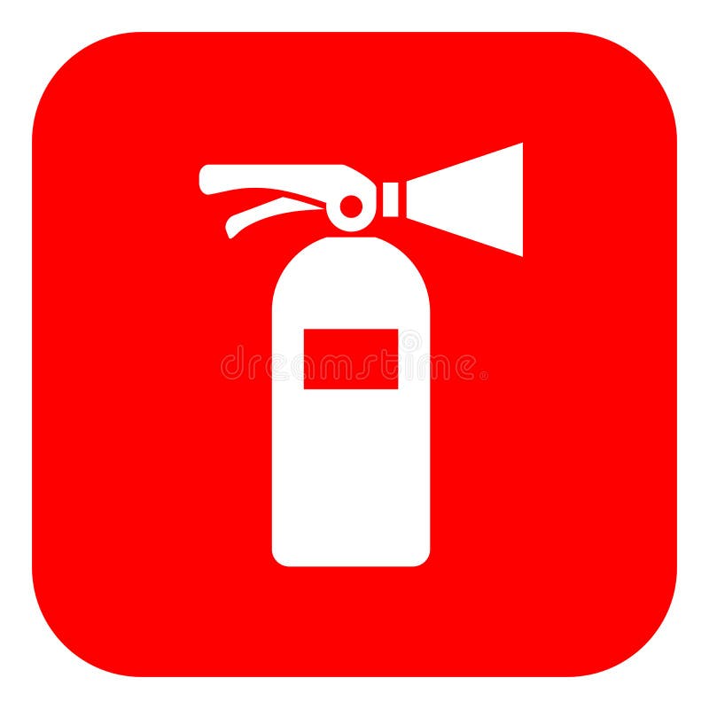 Icono Del Vector Del Extintor Ilustración del Vector - Ilustración de ...