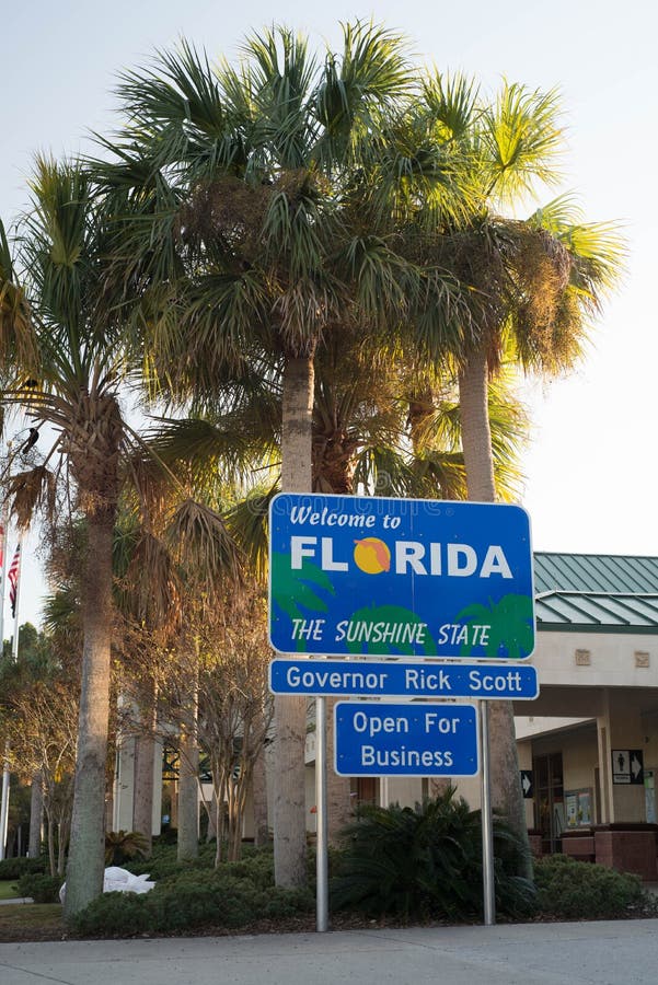 Muestra Del Estado Del Sol De La Florida Imagen de archivo - Imagen de ...