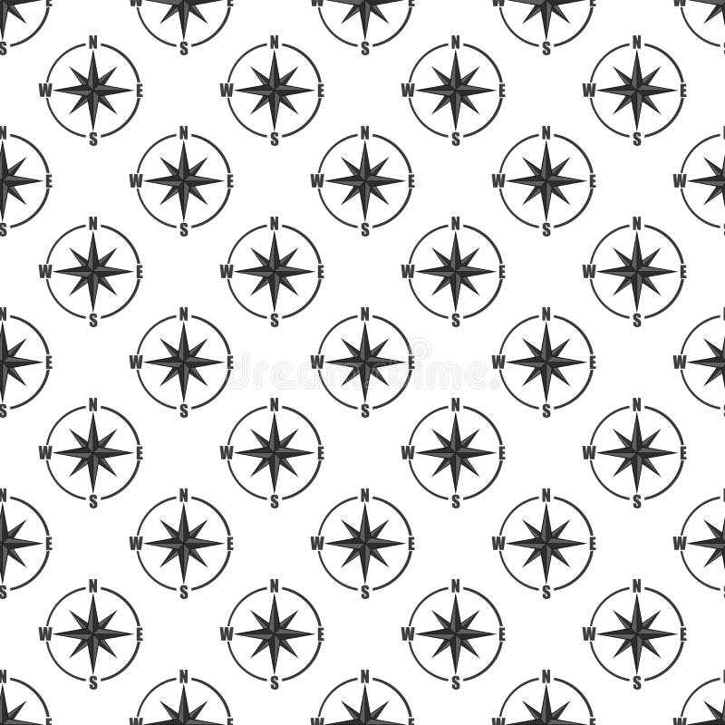 Muestra Del Modelo Inconsútil Del Compás Ilustración del Vector ...