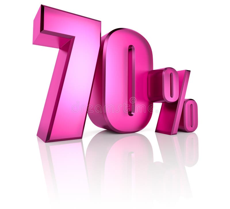 Setenta Y Dos Representaciones Del Por Ciento 3D Del 72% Stock de ...