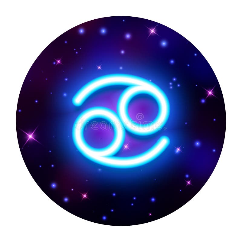 Muestra Del Zodiaco Del Cáncer Símbolo Del Horóscopo Ejemplo Del
