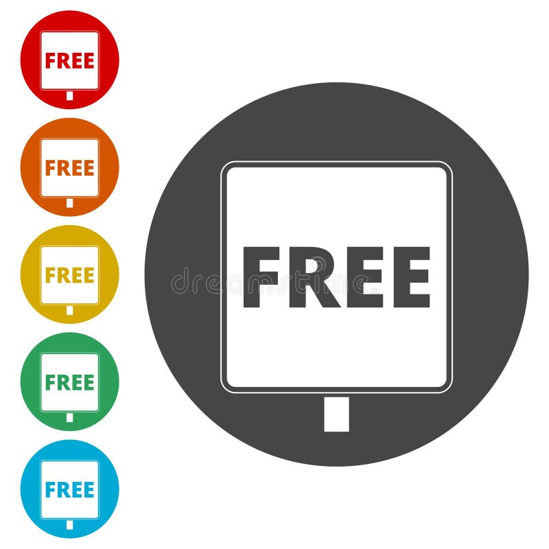 Muestra Libre, Icono Libre Del Vector Ilustración del Vector ...