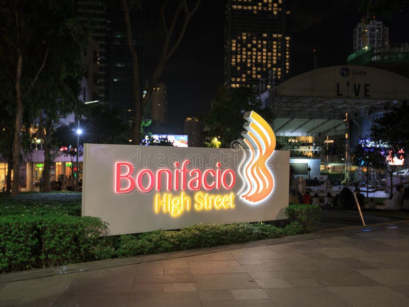 Muestra Para Bonifacio High Street Imagen de archivo editorial - Imagen ...