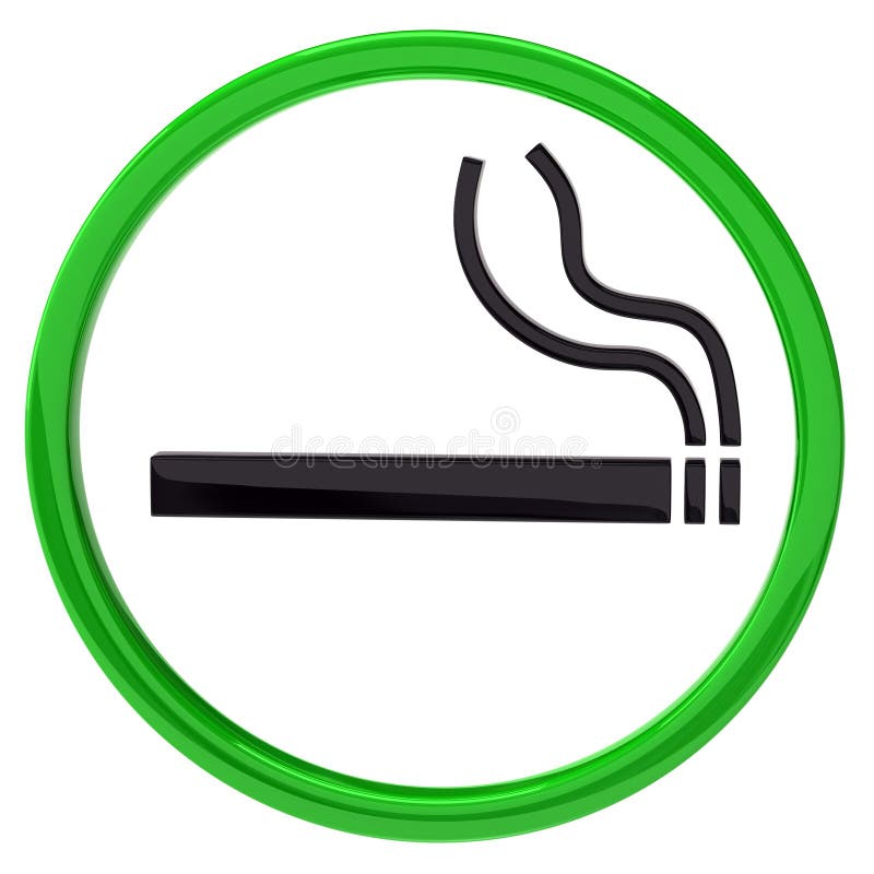 Muestra que fuma stock de ilustración. Ilustración de pictograma - 13085047