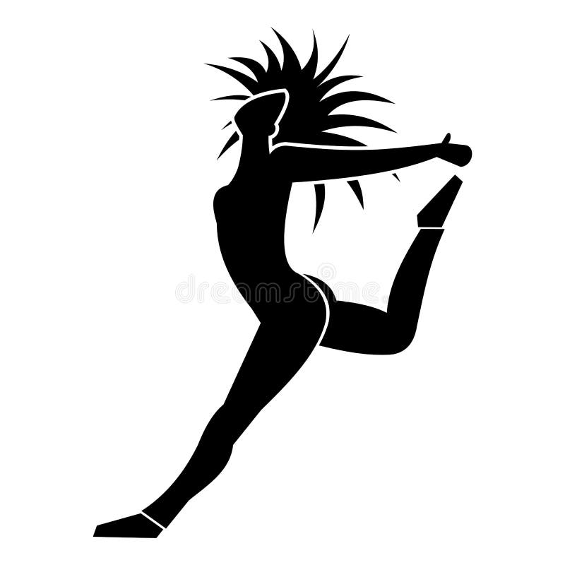 Símbolo simple de la danza ilustración del vector. Ilustración de ...