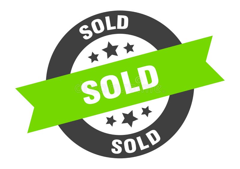 Muestra vendida ilustración del vector. Ilustración de etiqueta - 160395283
