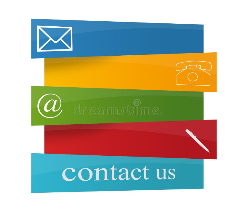 Signos De Contacto. Iconos De Ubicación Y Contacto. Símbolos Simples ...