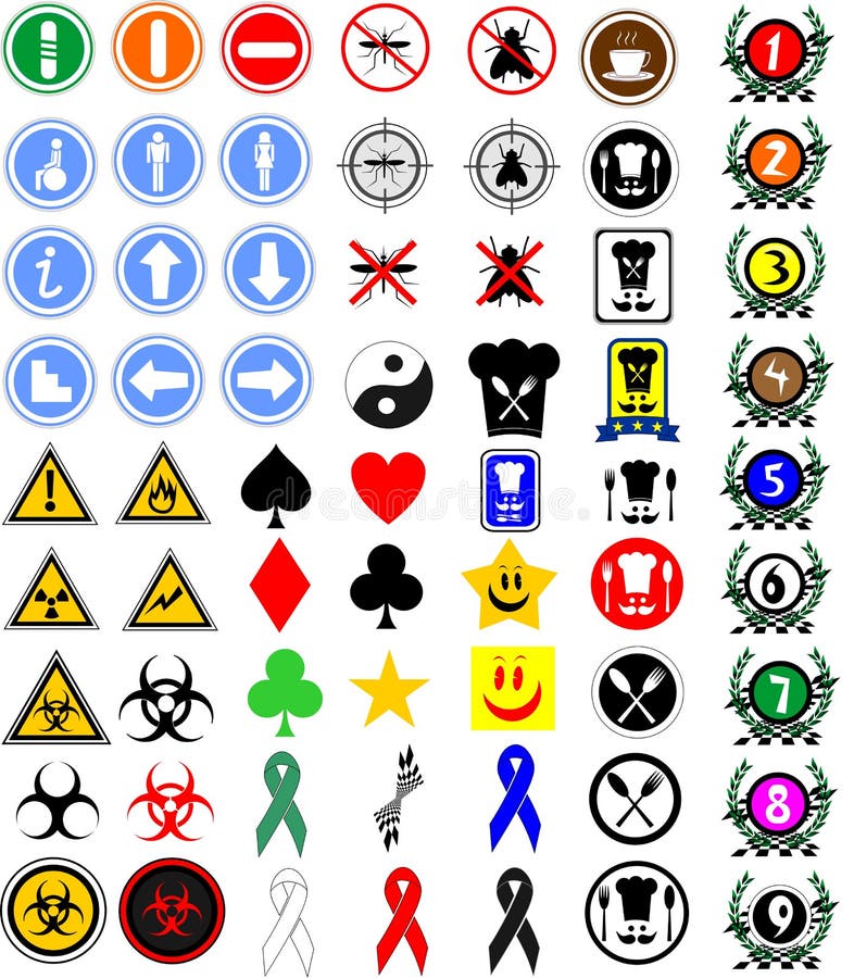 Colección De Los Símbolos Y De Las Muestras De La Incapacidad ...