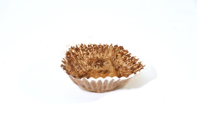 Muffin Case stock image. Image of gone, case, crumbs, eaten - 4673929