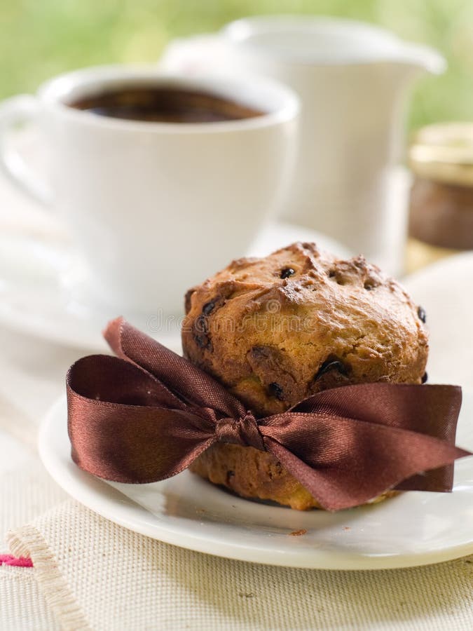 Muffin and coffee stock photo. Image of pastry, plate - 20600306