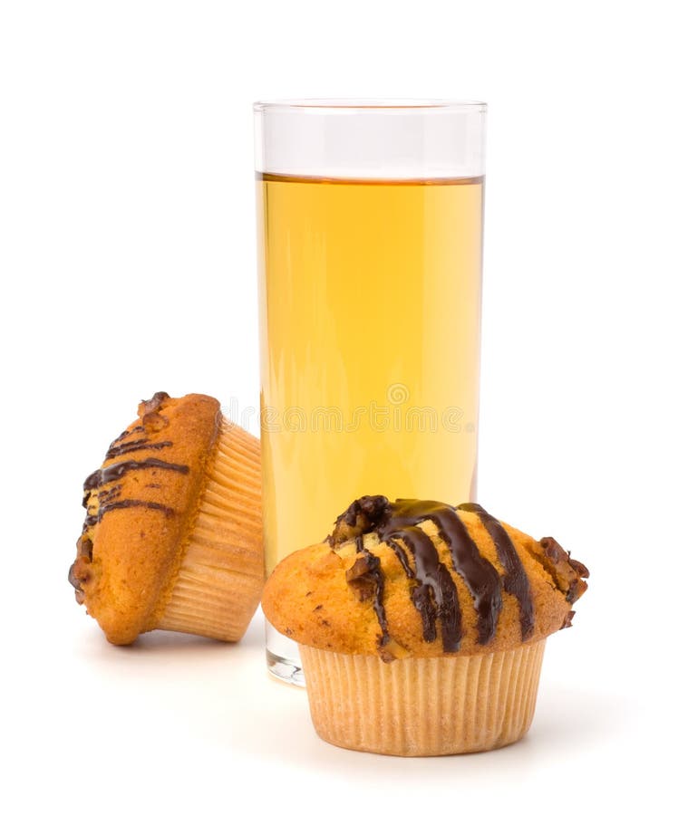 Muffin and fruit juice stock photo. Image of breakfast - 24988220