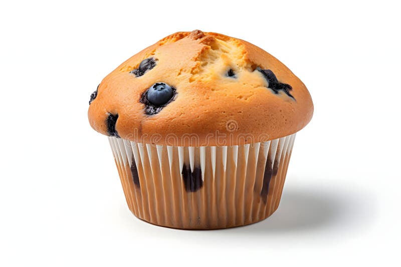 Muffin Isolated on White. Generative AI Stock Illustration ...