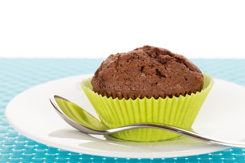 Muffin on plate stock photo. Image of backed, organic - 32495092