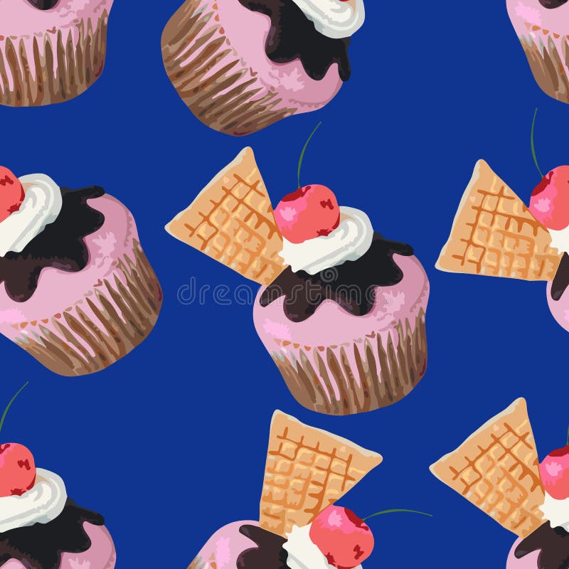 Muffin 1 stock vector. Illustration of abstract, decorative - 51500550