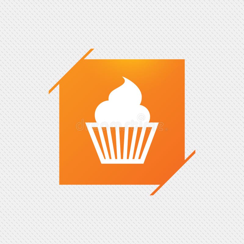 Muffin Sign Icon. Cupcake Symbol Stock Vector - Illustration of shape ...