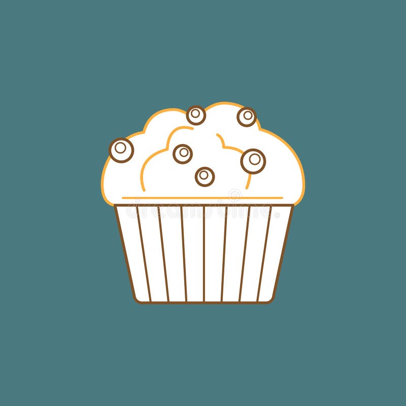 Muffin. Vector Illustration Decorative Design Stock Vector ...