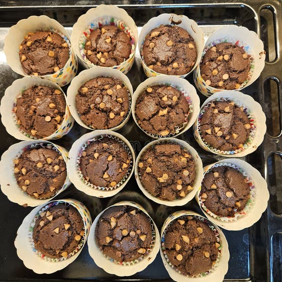 Muffin Vegan Chocolate Baking MasterChef Stock Photo - Image of ...