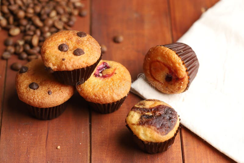 Flavors of baked muffins stock image. Image of cooking - 258972361