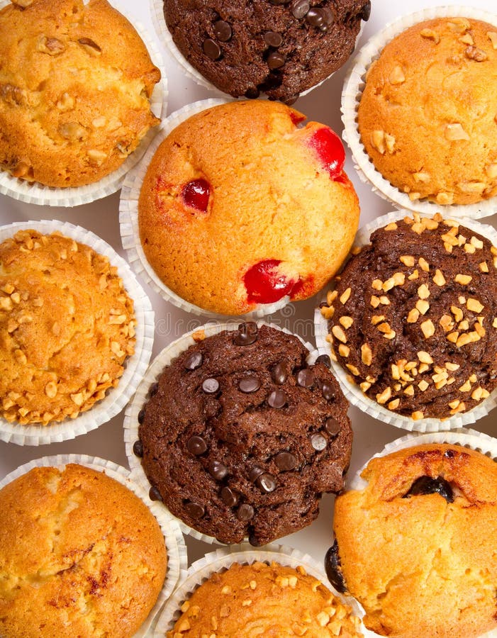Muffins stock image. Image of isolated, chips, muffin - 63262743