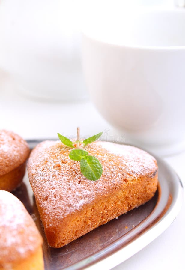 Muffins in the Form of Heart Stock Image - Image of cake, snack: 67081637
