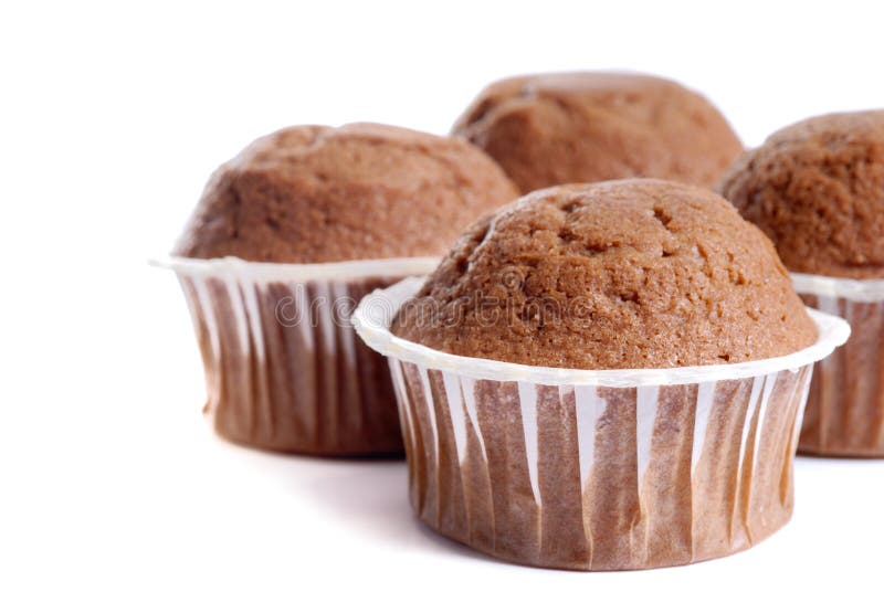 Muffins isolated on white stock image. Image of breakfast - 17146071