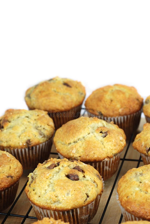 Muffins on a rack stock image. Image of bakery, foods - 6780609