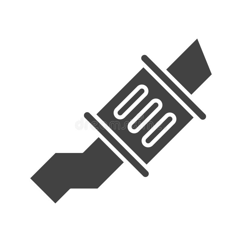 Muffler icon vector image. stock vector. Illustration of soundproofing ...