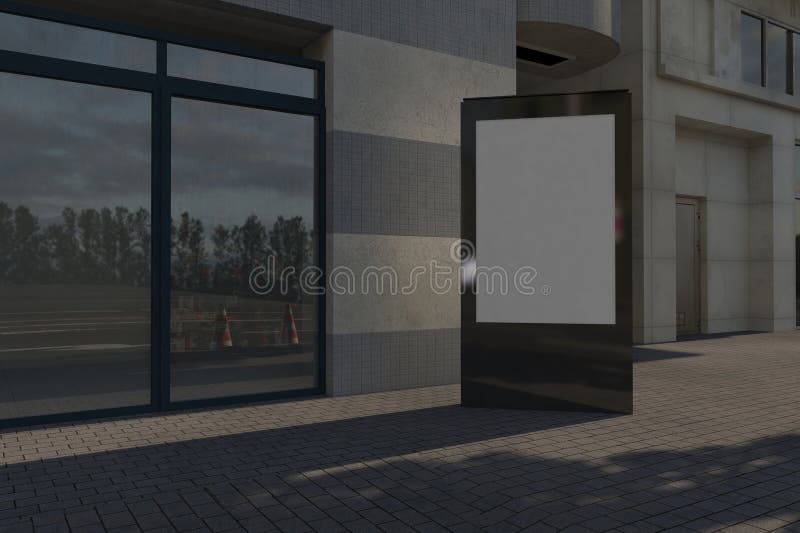 Totem and Kiosk Digital Signage Display Sign Mockup Stock Photo - Image ...